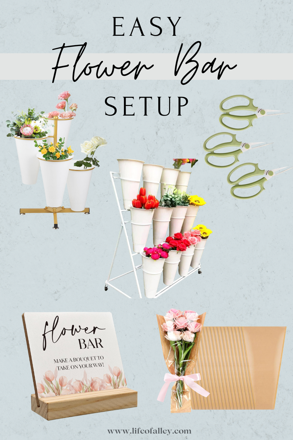 How to Create a DIY Flower Bar for Your Next Party - Life of Alley